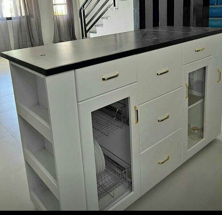 Kitchen Island with granite top, Furniture & Home Living, Furniture ...