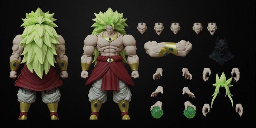 Kong Studios SHF Dragonball Z Legendary Super Saiyan Broly Figure ...