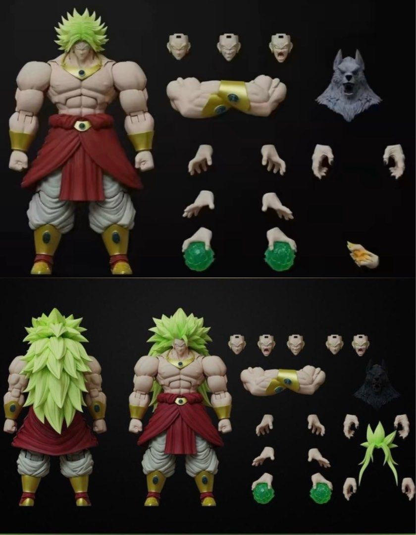 Kong Studios SHF Dragonball Z Legendary Super Saiyan Broly Figure ...