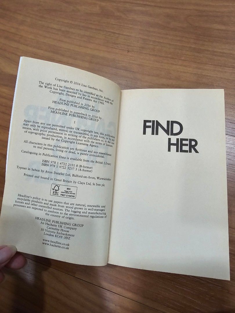 Lisa Gardner Find Her, Hobbies & Toys, Books & Magazines, Storybooks on ...