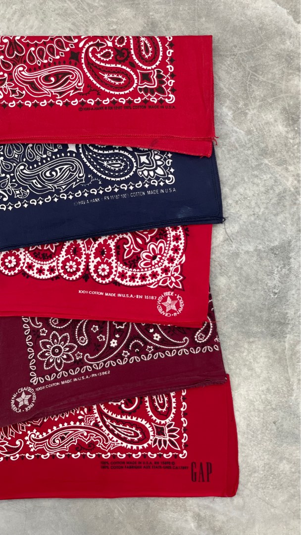 Made In USA Bandana Handkerchief Key Paisley Hankerchiefs Cotton Crafted With Pride Men s Fashion Watches Accessories Handkerchief Pocket Squares on Carousell