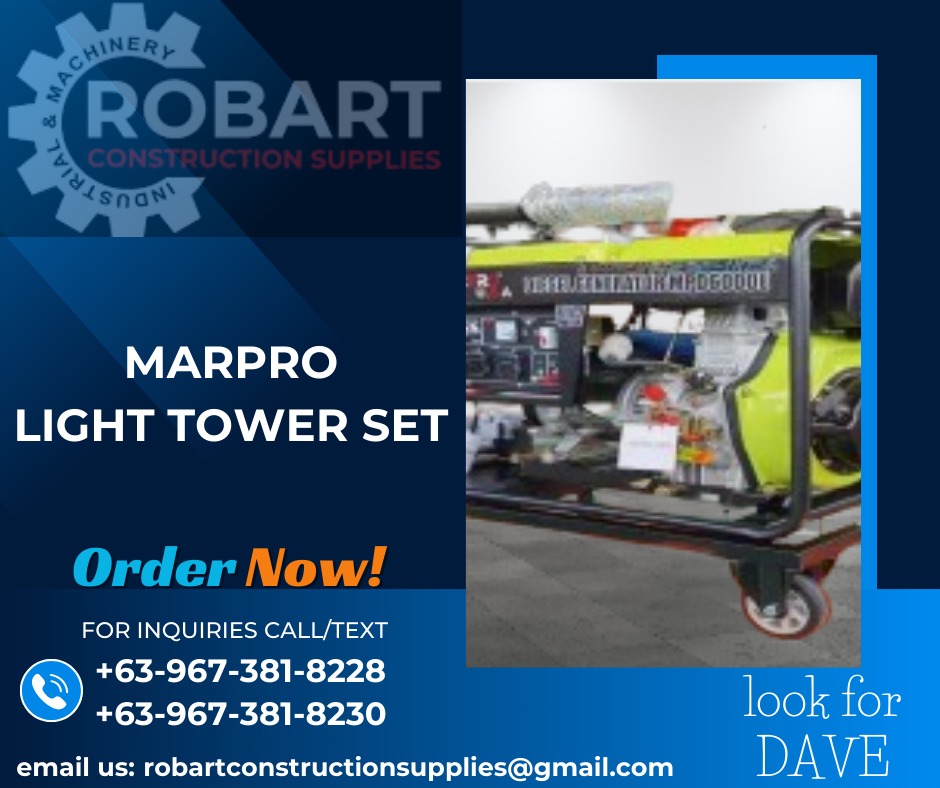 MARPRO LIGHT TOWER SET, Commercial & Industrial, Construction Tools ...