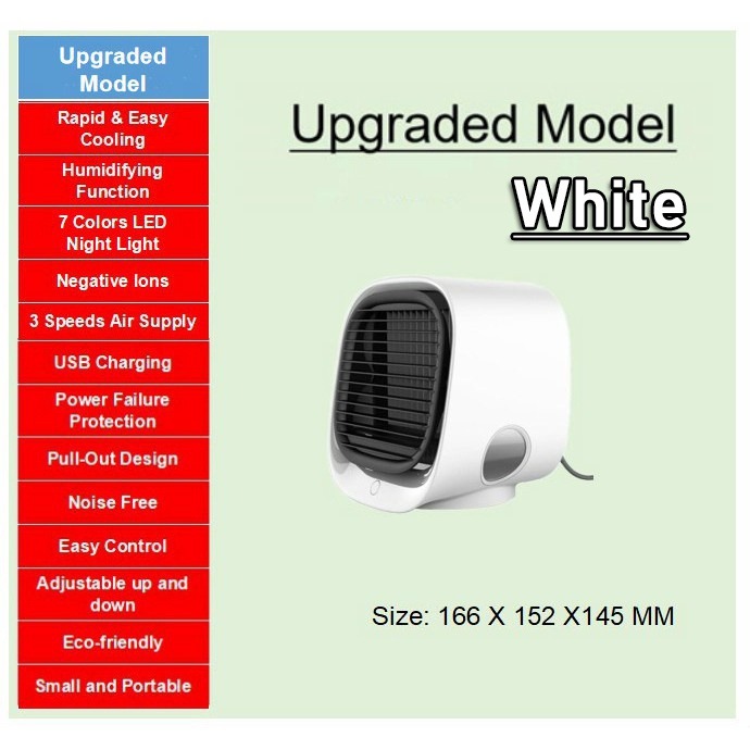 Mini Air Cooler Air Con USB Cooler Portable Aircon Fan desktop Air ...