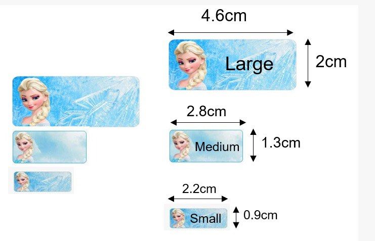 Frozen Elsa Name Stickers on Carousell
