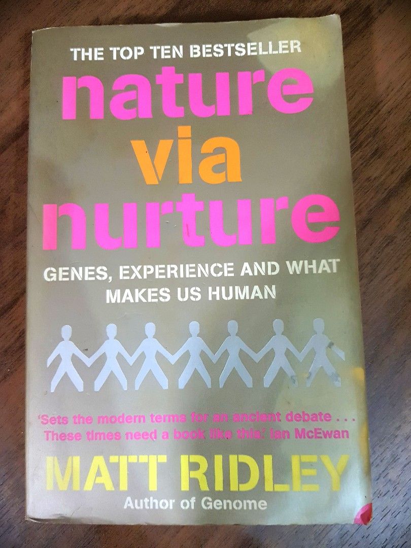 Nature Via Nurture by Matt Ridley, Hobbies & Toys, Books & Magazines ...