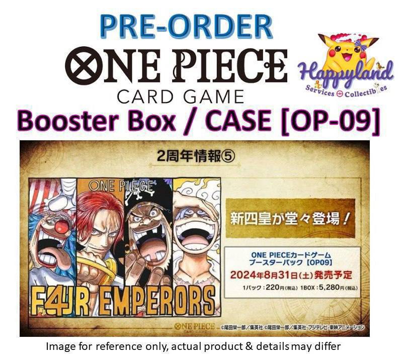 ONE PIECE CARD GAME [OP-09] Booster Box (24 Packs) / OP09 case (JAP ...