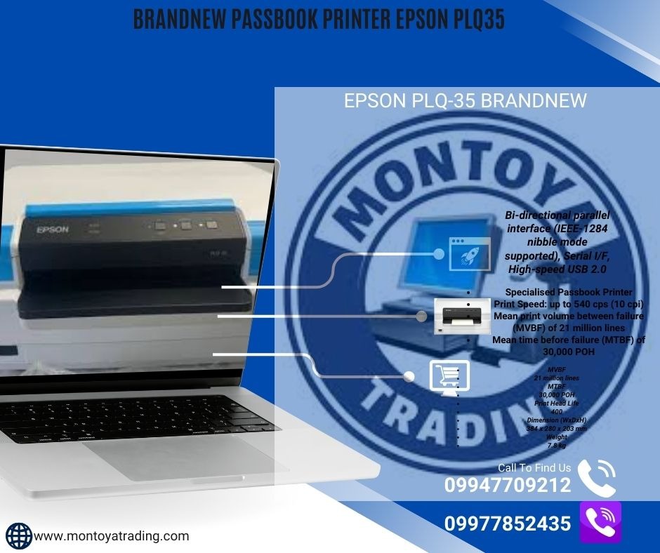 PASSBOOK PRINTER EPSON PLQ-35, Computers & Tech, Printers, Scanners ...