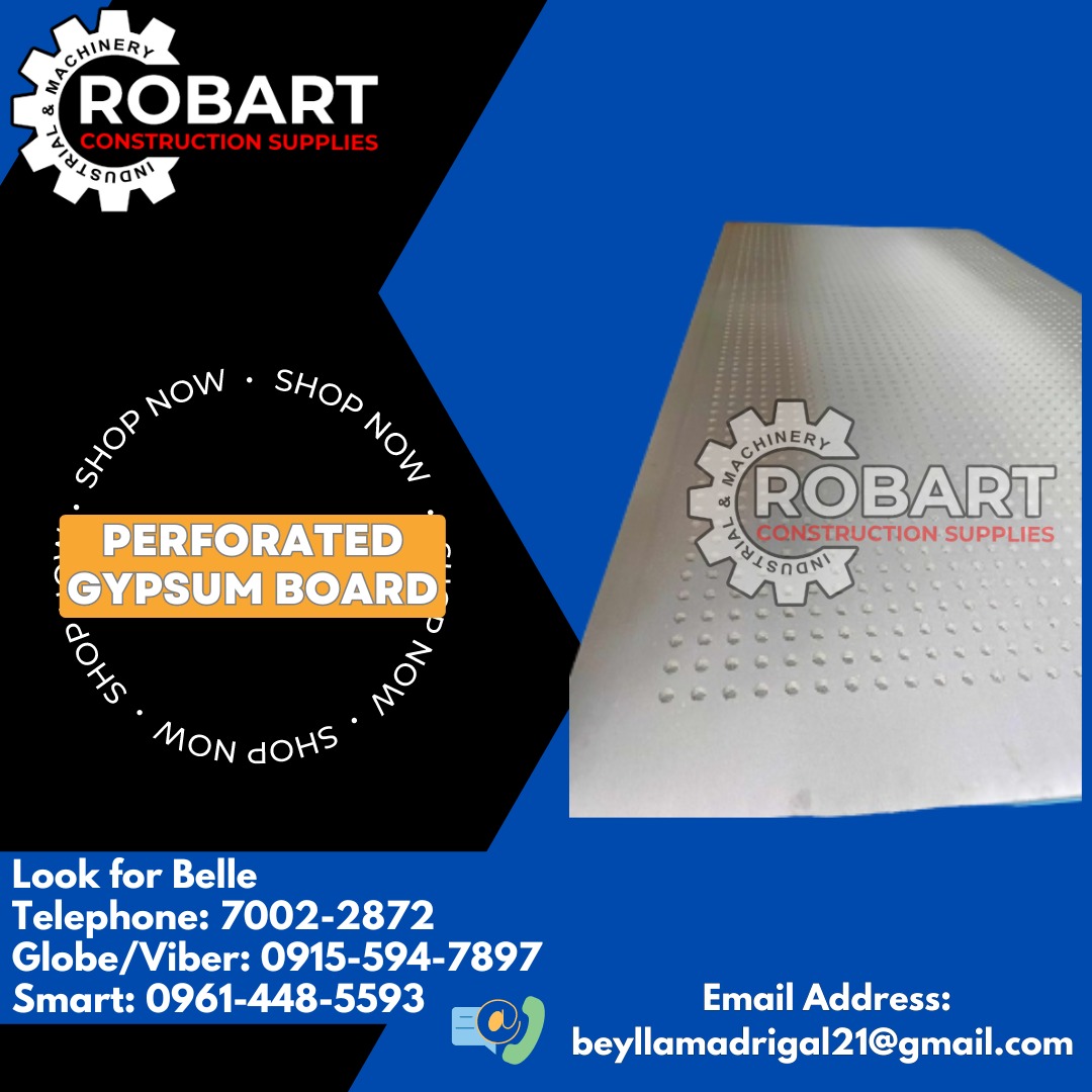 Perforated Gypsum Board, Commercial & Industrial, Construction Tools ...