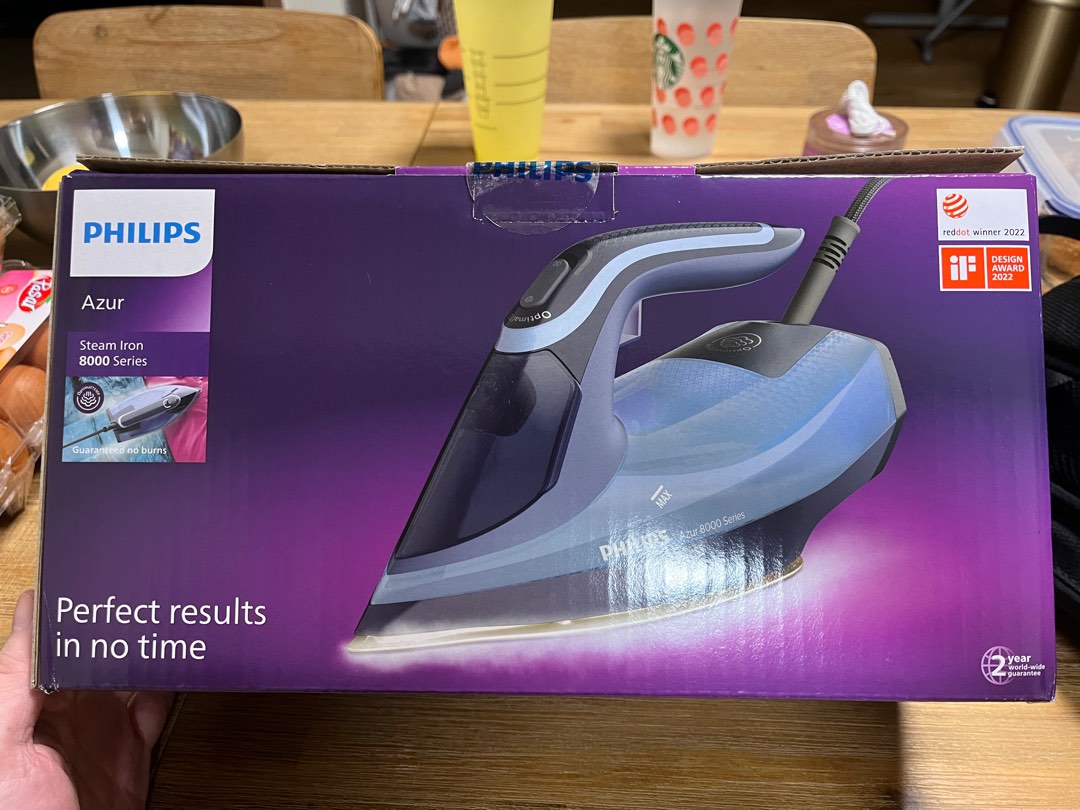 PHILIPS Azur Steam Iron 8000 series with OptimalTEMP technology ...