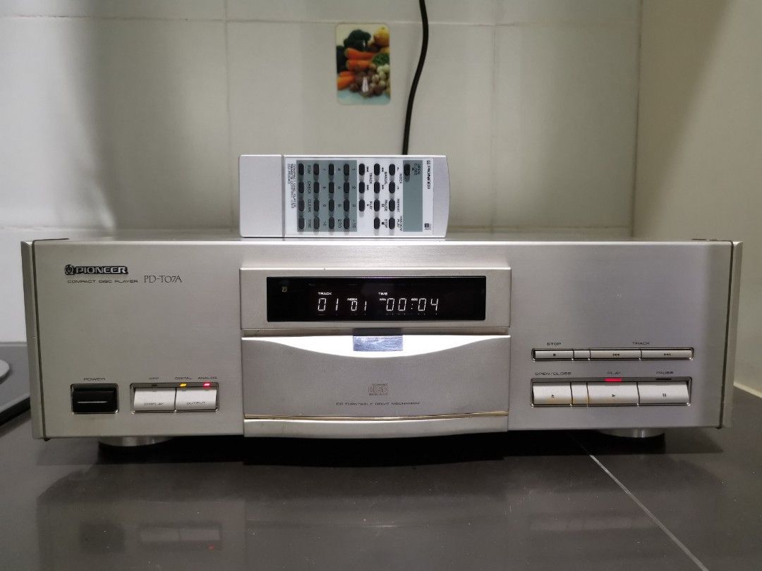 Pioneer PD-T07A Made in Japan Audiophile XLR Stable Plater Mechanism CD ...