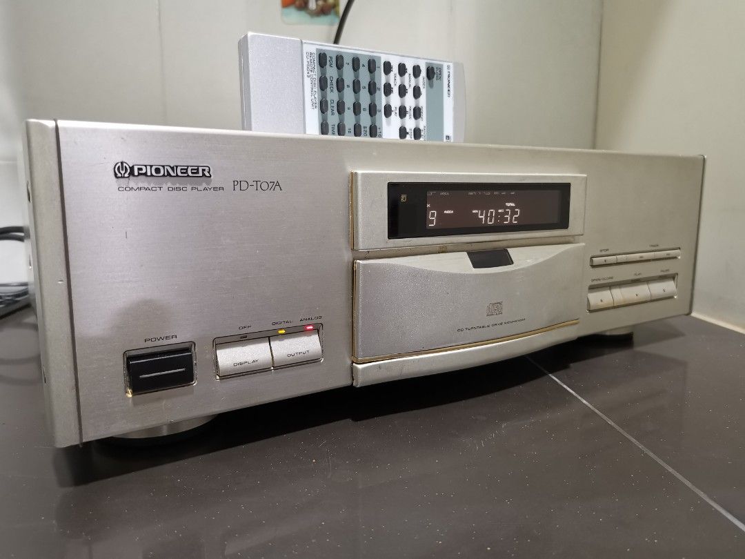 Pioneer PD-T07A Made in Japan Audiophile XLR Stable Plater Mechanism CD ...