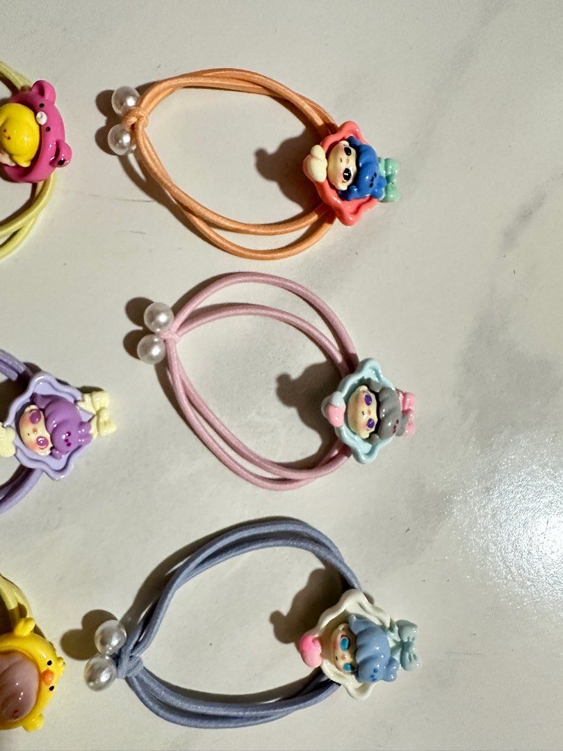 Pop mart Dimoo & Labubu Hair ties, Women's Fashion, Jewelry ...
