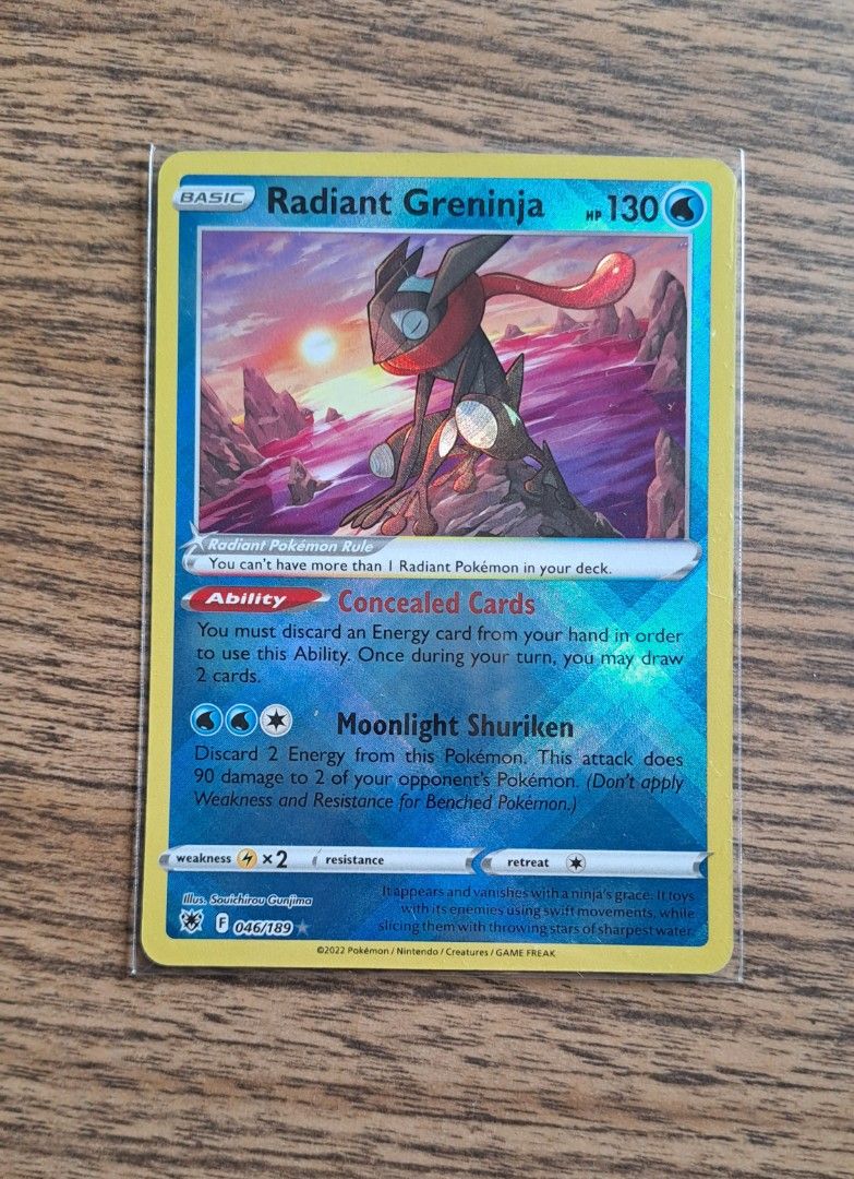 Radiant Greninja Playables Pokemon Pokémon Card, Hobbies & Toys, Toys ...