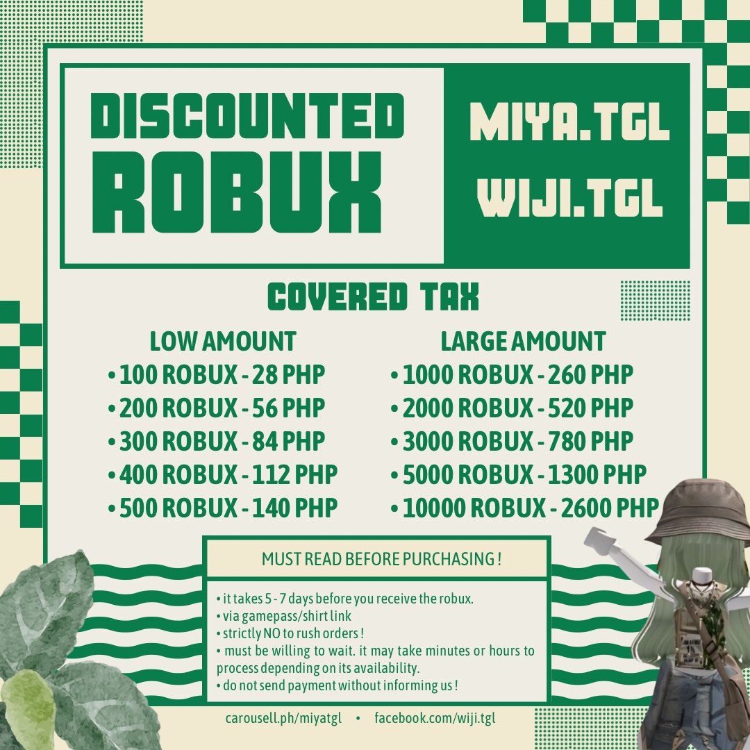 ROBLOX ROBUX | discounted covered tax robux via gamepass link, Video Gaming, Gaming Accessories ...