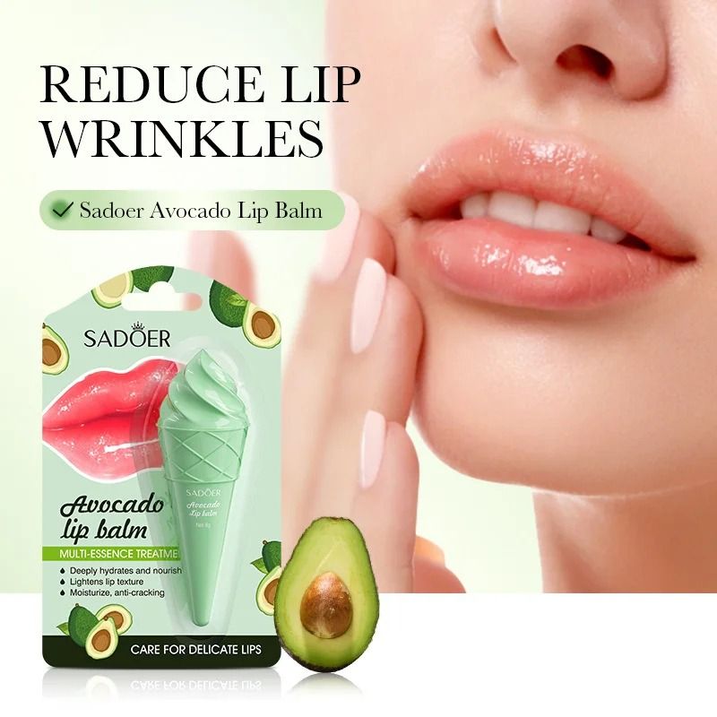 Sadoer Ice Cream Lip Balm Hydrating Anti-Drying Lip Long Lasting ...