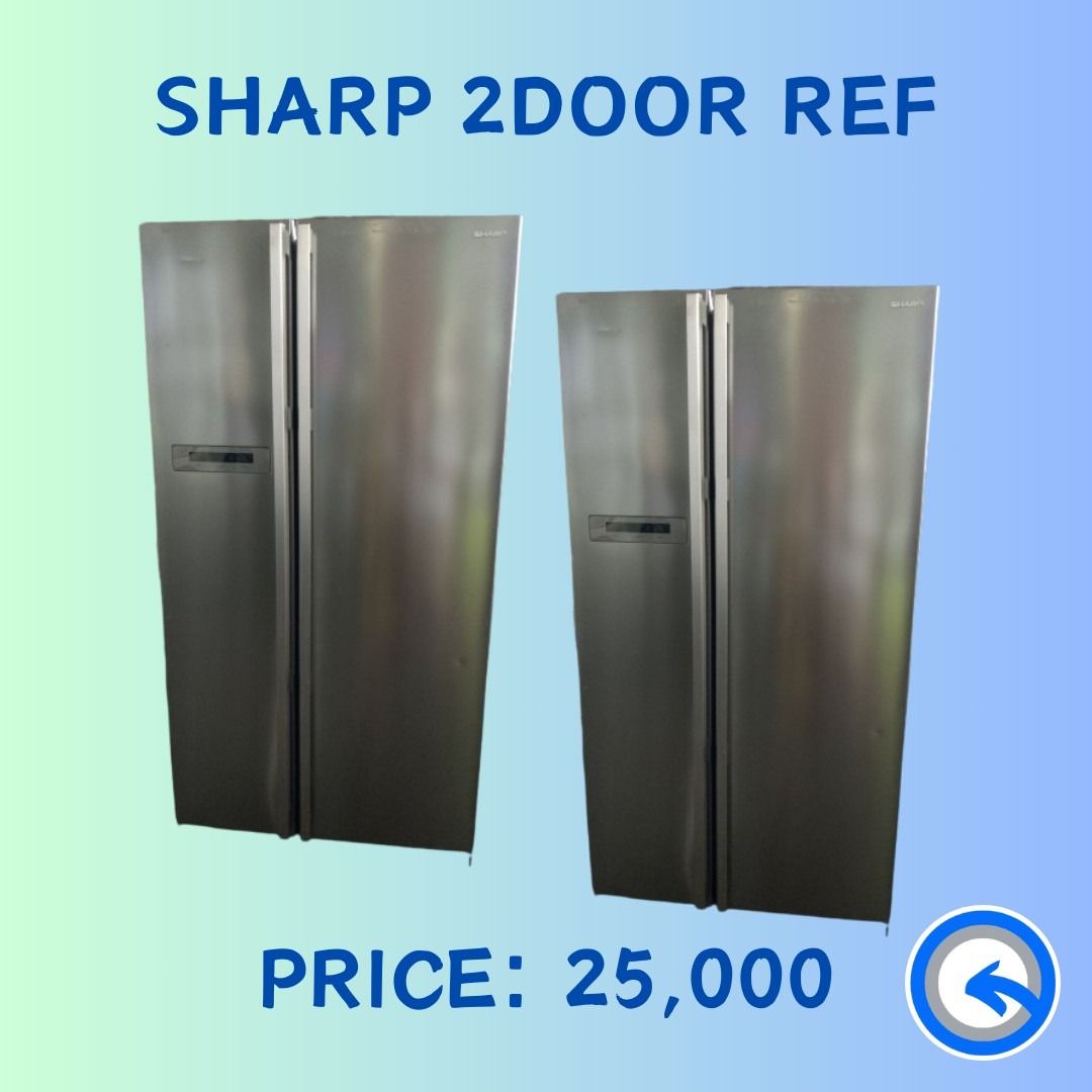 SHARP SIDE BY SIDE REFRIGERATOR, TV & Home Appliances, Kitchen Appliances, Refrigerators and ...
