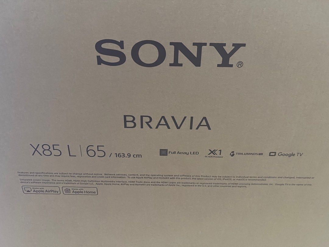 SONY 65” 4K UHD TV, TV & Home Appliances, TV & Entertainment, TV on ...