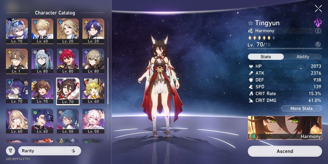 C6 Yelan Genshin account + Stacked Honkai Star Rail account (buy both ...