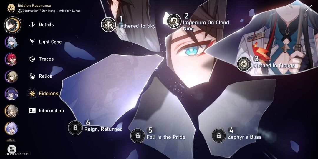 C6 Yelan Genshin account + Stacked Honkai Star Rail account (buy both ...