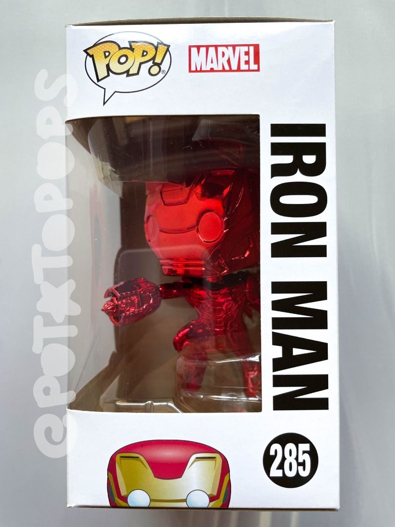 [SUN FADED BOX] Funko Pop Marvel Iron Man Tony Stark Red Chrome 285 ...