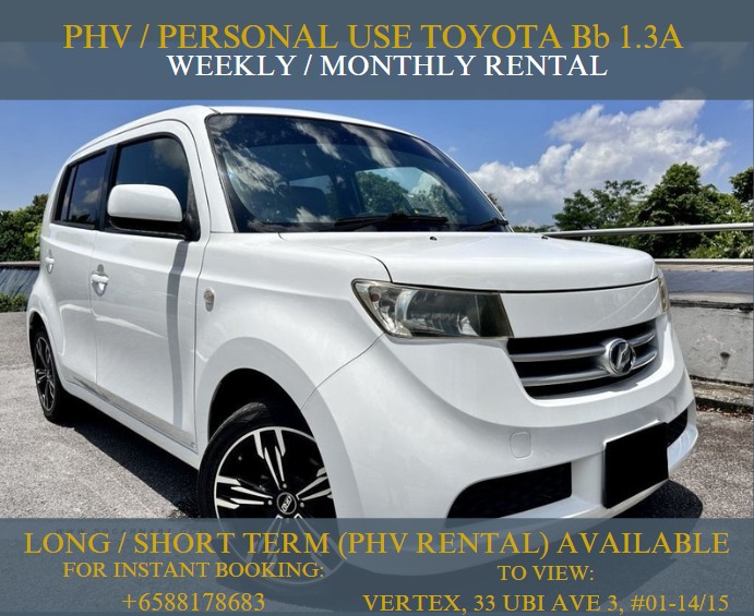 (COE) Toyota Bb 1.3A, Cars, Car Rental on Carousell