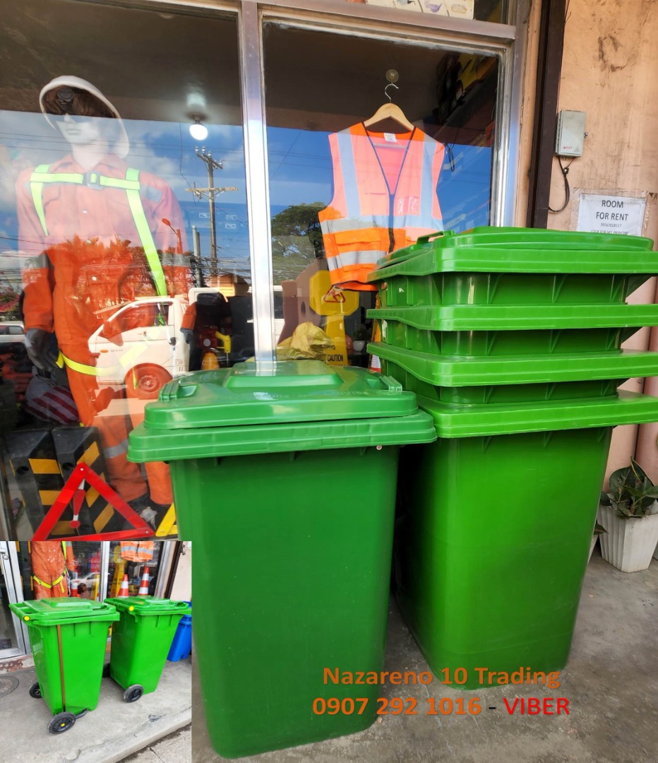 Trash bin w/wheels Dust bin 31, Furniture & Home Living, Cleaning ...