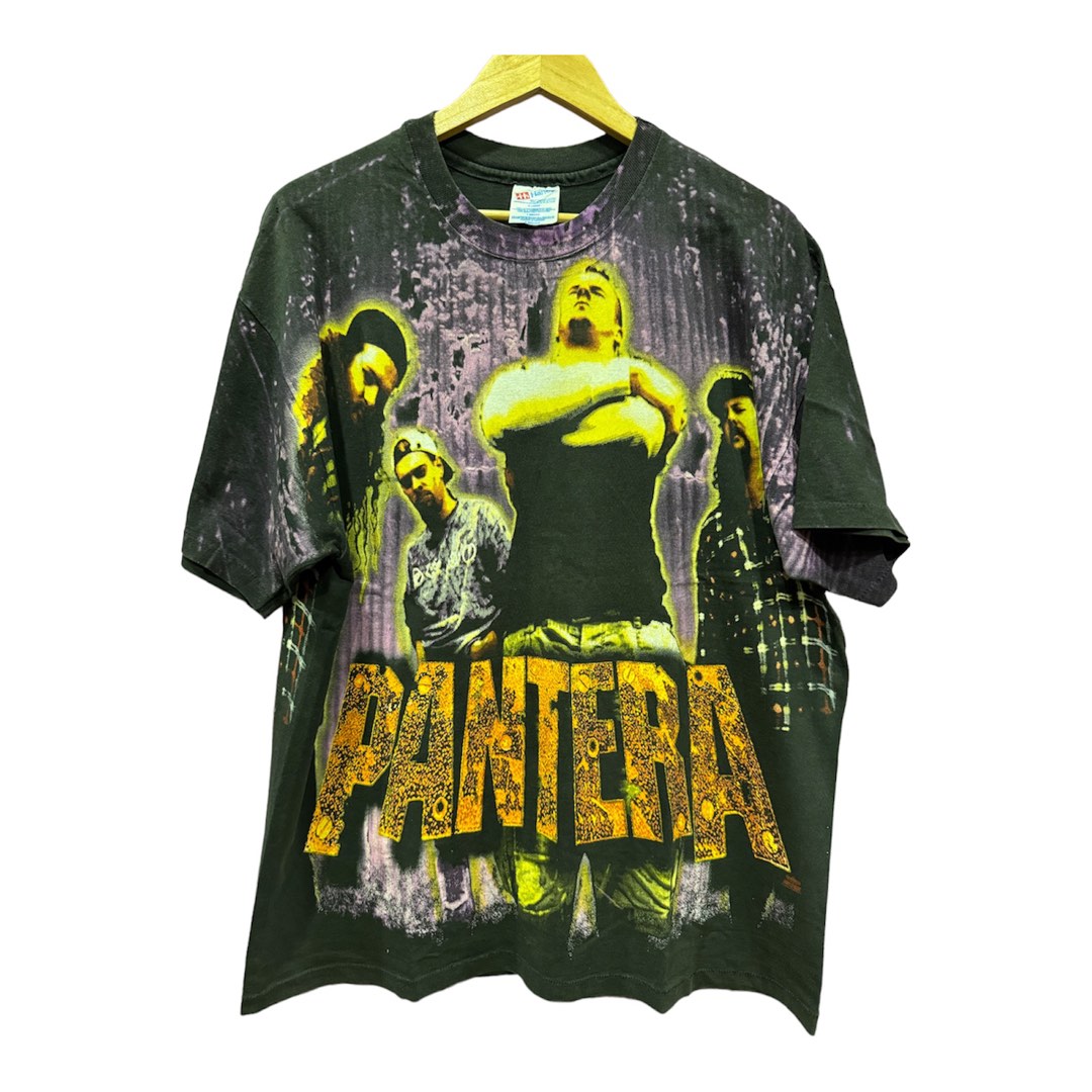 vintage 90’s PANTERA All over Print Tshirt, Men's Fashion, Tops & Sets ...