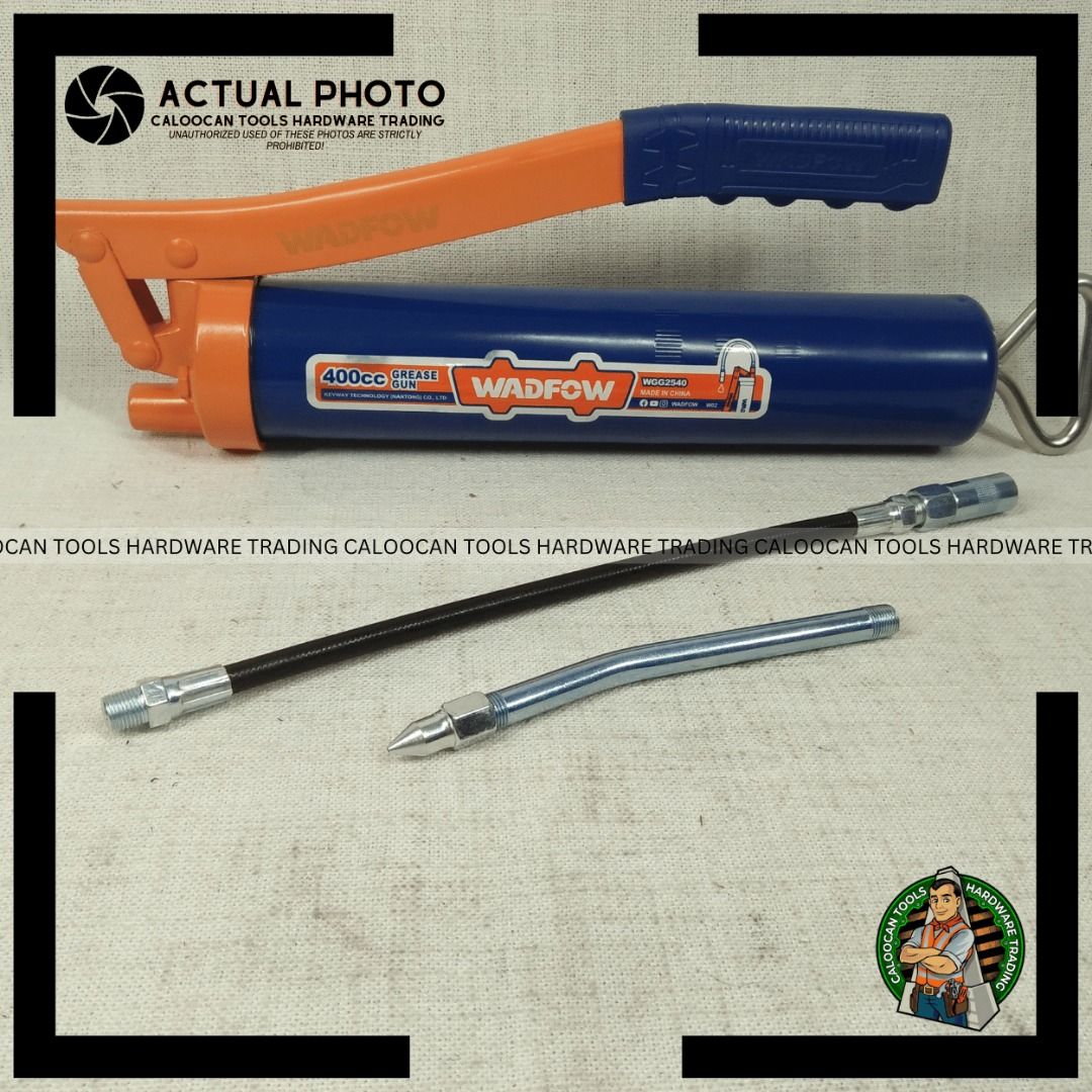 Wadfow 400CC Grease Gun Pump Automotive Manual Tube Greasing Tools Bend ...