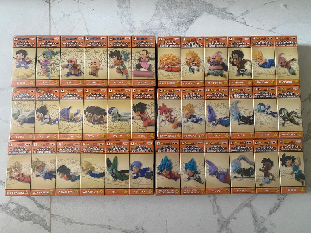 Wcf 龍珠 30週年 初版 歷史接力 dragon ball 30th the historical characters vol 1 2 3 4 5 6 悟空 比達 悟飯 魔童 菲利 斯路 ...