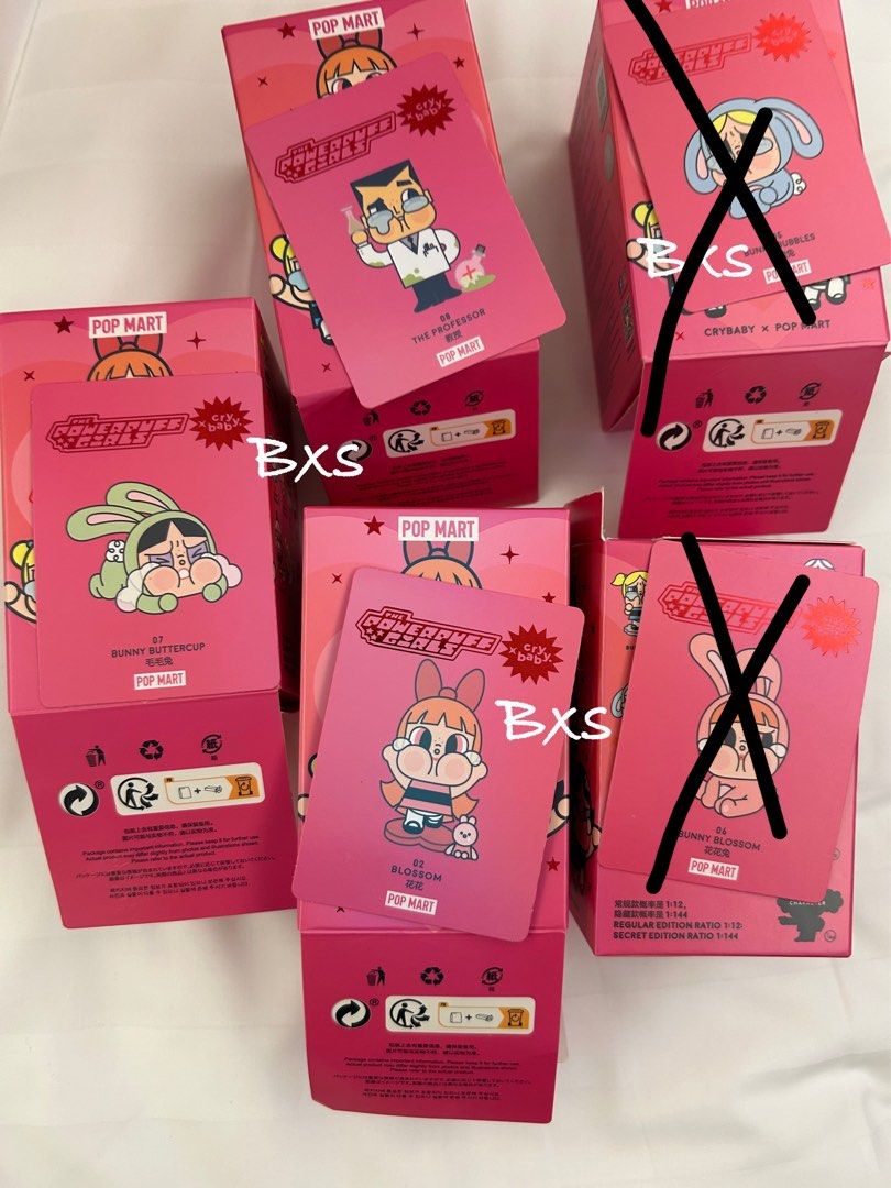 Wts / wtt authentic Popmart crybaby powerpuff girls PPG - Blossom ...