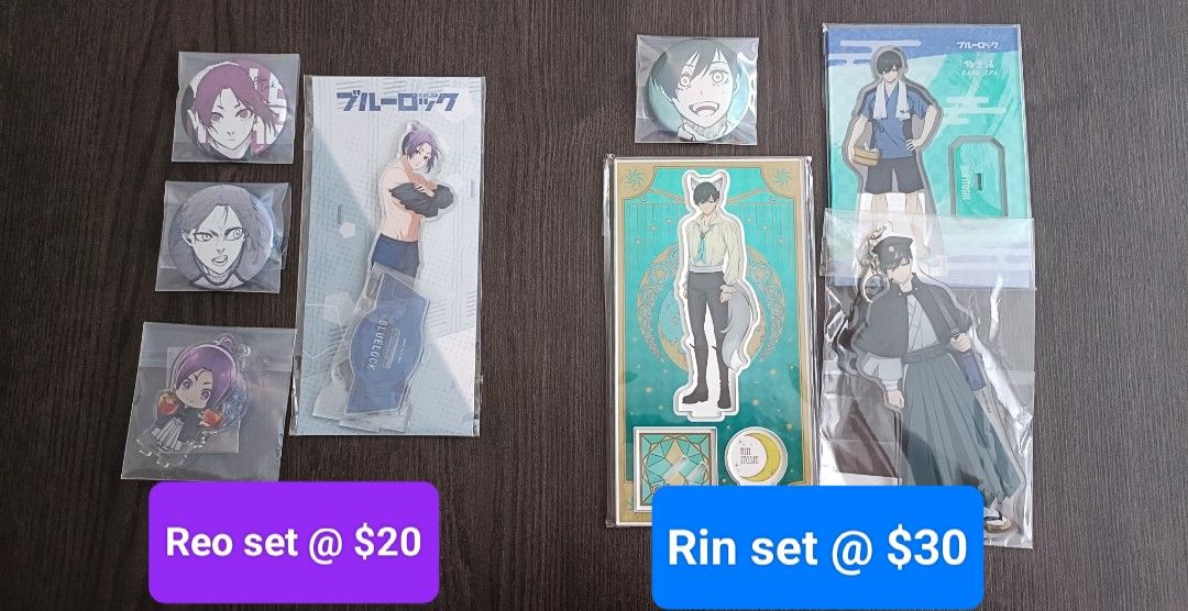 WTS/LFB Blue Lock Reo, Rin, Nagi, Kaiser, Isagi, Chigiri Goods ...