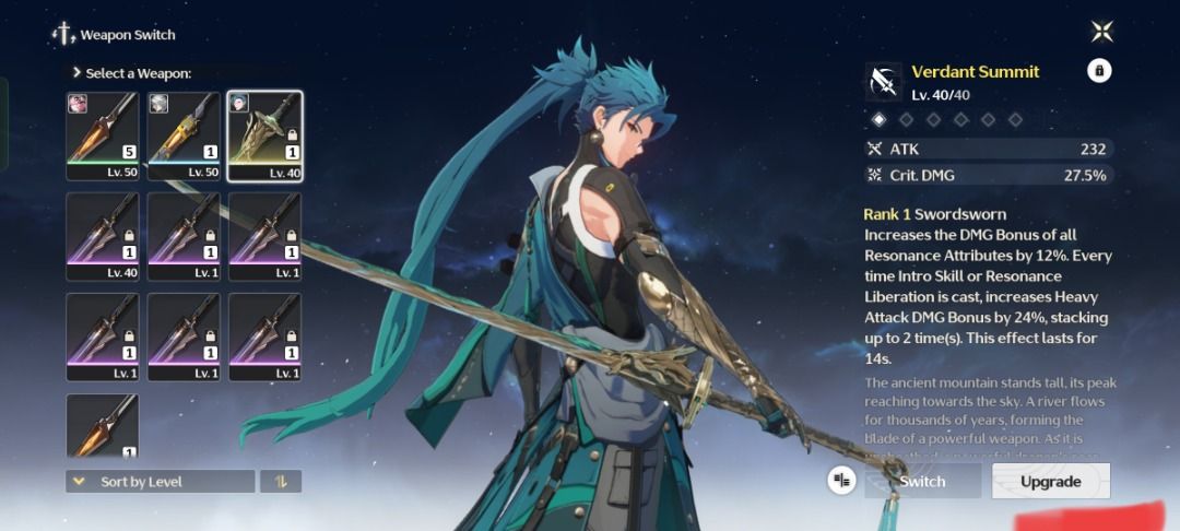 Wuthering Waves Union Level 33 databank rank 15 Account SEA Server ...