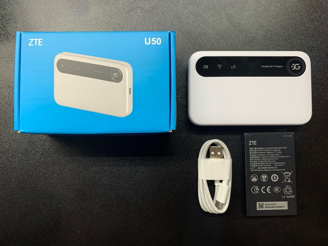 ZTE U50 2.63Gbps 5G 4G+ 3G Lock Band Wi-Fi 6 AX1800 (CAN'T MODIFY ...