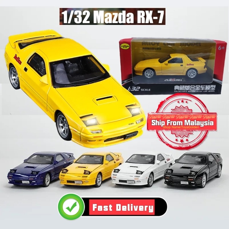 1:32 Mazda RX-7 Racing Car Alloy Model Diecast Vehicles Metal Toy with ...