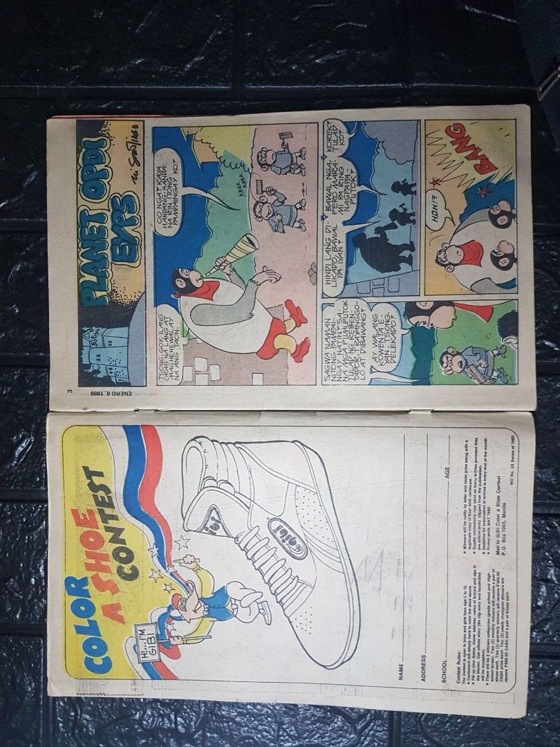 1989 Larry Alcala Bing Bam Bung Funny Komiks New Year Special Issue ...