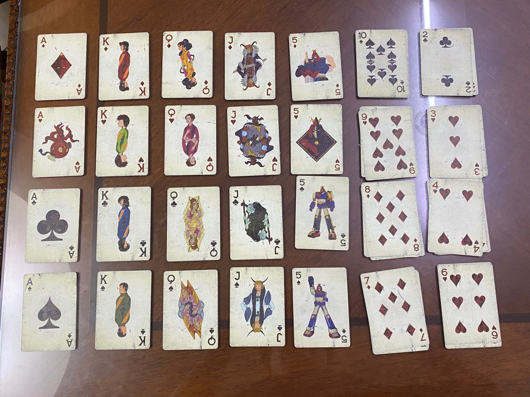 40th Anniversary VOLTES V Robot ORIGINAL PLAYING CARDS BY GIORDANO ...