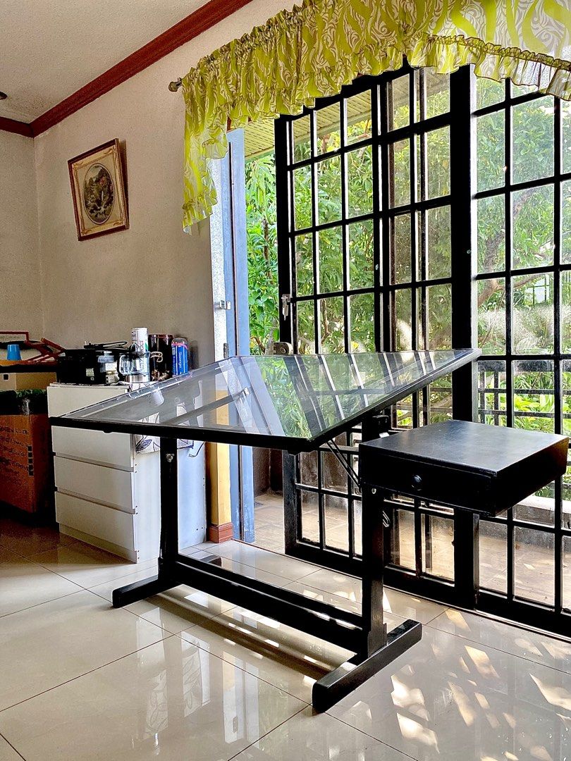 ACRYLIC DRAFTING TABLE, Furniture & Home Living, Office Furniture ...