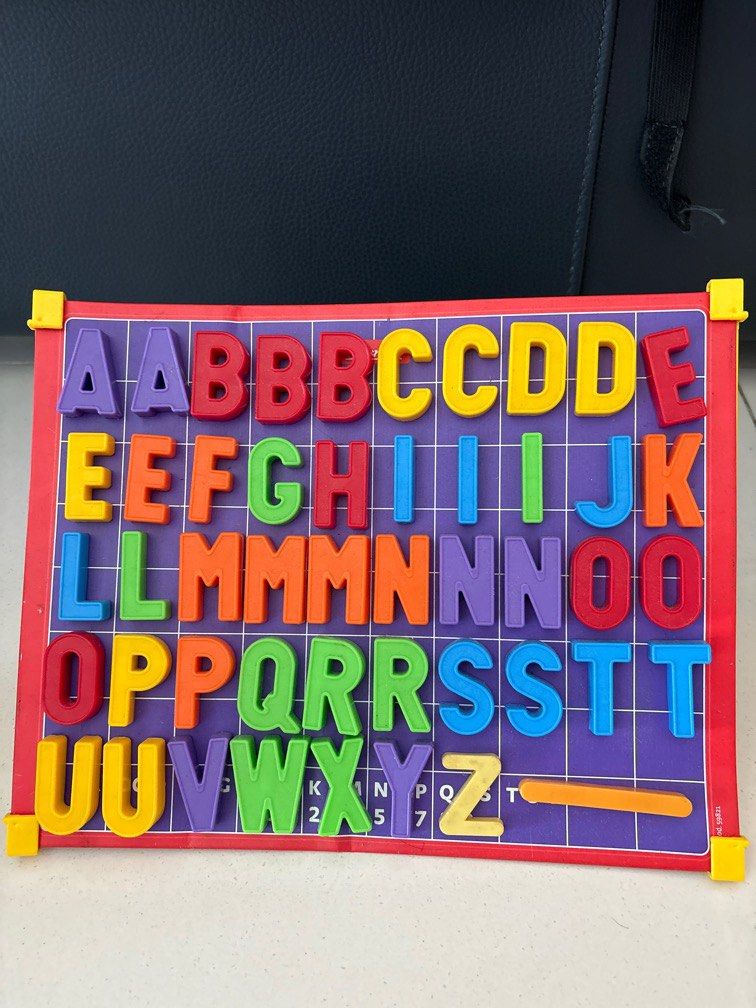 Alphabet and numeral magnet plus board, Hobbies & Toys, Toys & Games on ...
