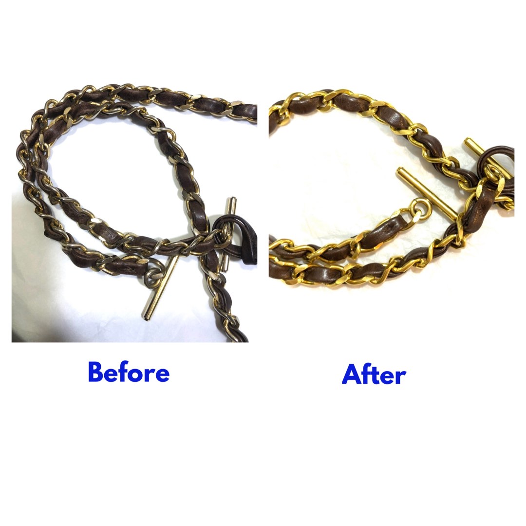 AUTHENTIC CHANEL VINTAGE 24K GOLD PLATED, Luxury, Bags & Wallets on ...