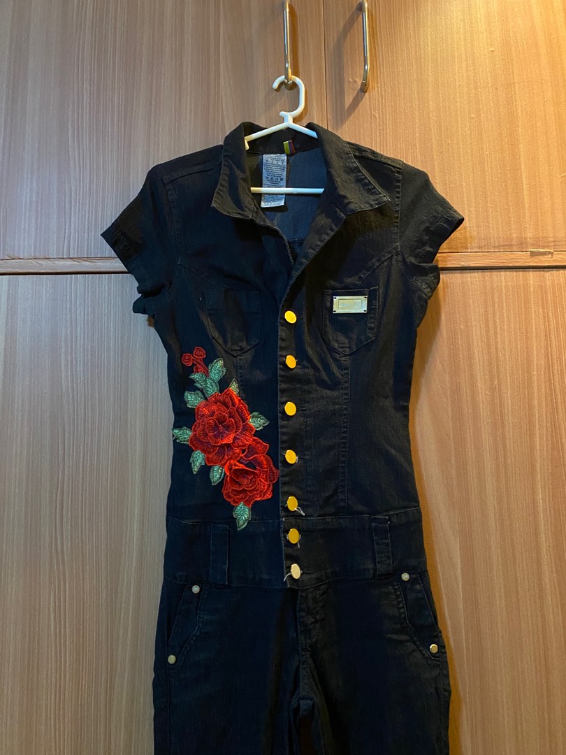 Authentic Vintage Japan Rakket Denim Jumpsuit, Women's Fashion, Dresses ...