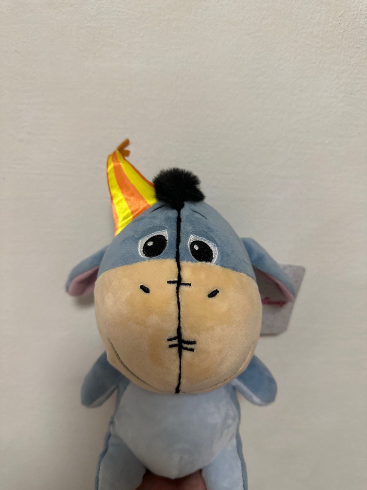 Bnwt Disney Eeyore In Party Hat Plushie Plush Soft Toy Hobbies And Toys Toys And Games On