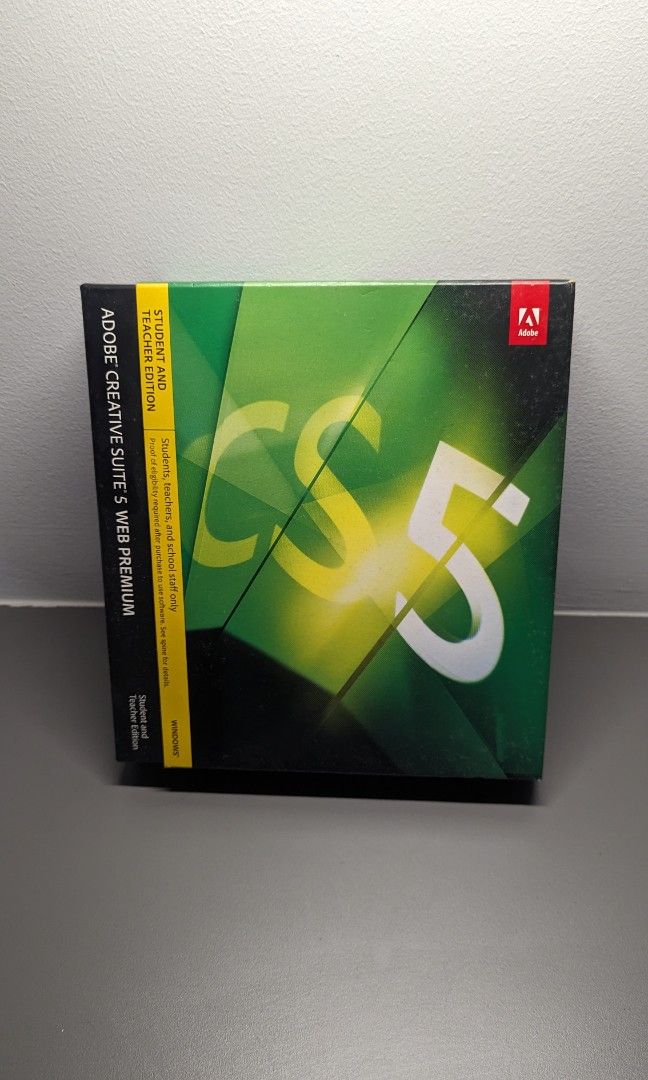 [Box] Adobe Creative Suite 5 Web Premium, Computers & Tech, Parts ...