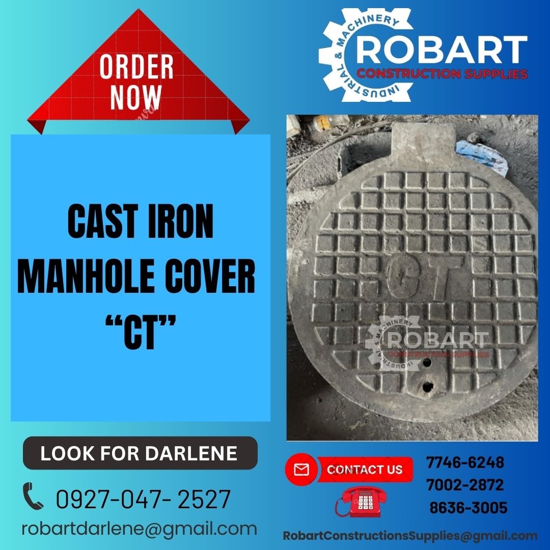 BRANDNEW CAST IRON MANHOLE COVER “CT”, Commercial & Industrial ...