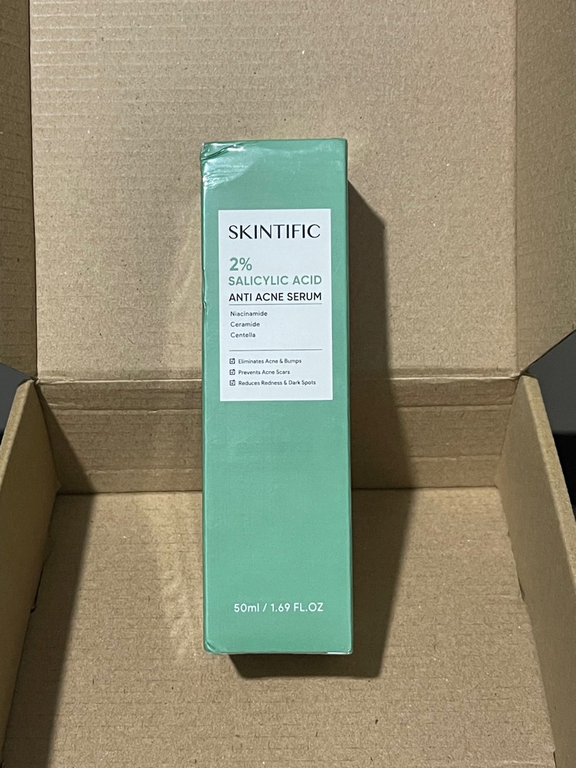 (BUNDLE) SKINTIFIC 2% Salicylic Acid Anti-Acne Serum 50 mL & SKIN1004 ...