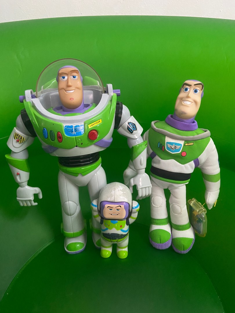 buzz lightyear walkie talkie & disney pixar small buzz & mattel star ...