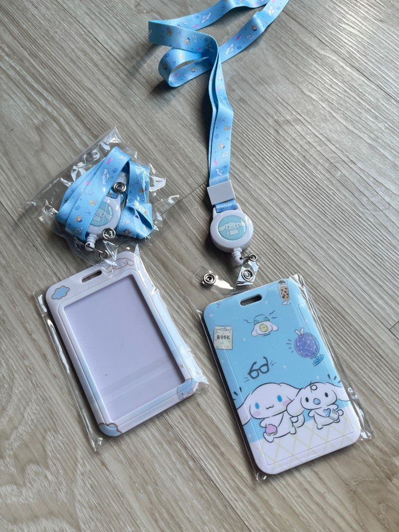 Card holder ez link lanyard with extendable line Sanrio cinnamoroll ...