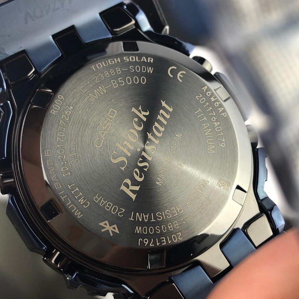 CASIO G-SHOCK TITANIUM LIMITED EDITION BLUE ION-PLATING CAMOUFLAGE GMW ...