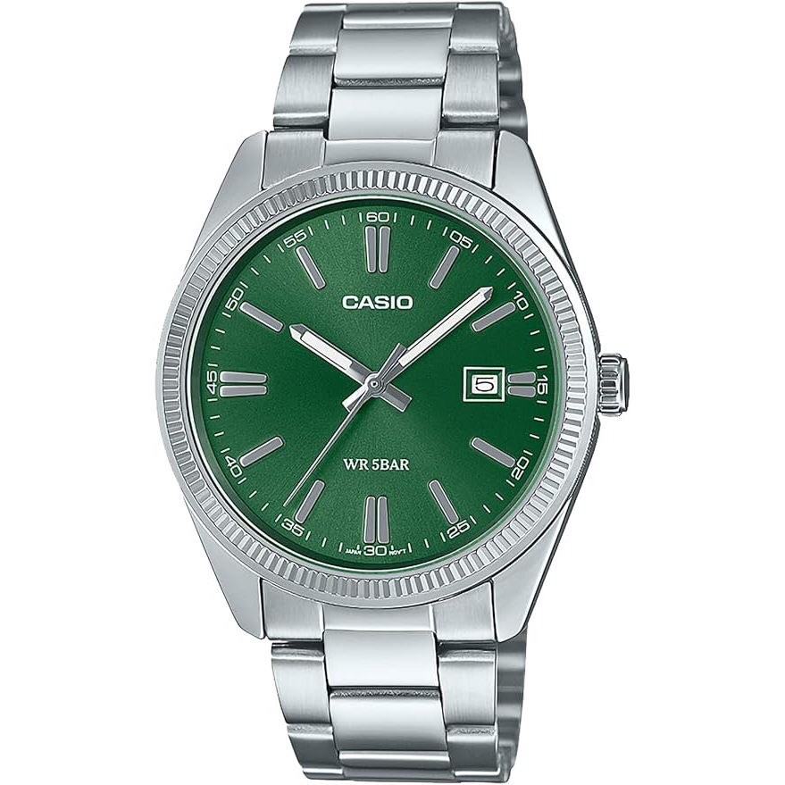Casio Mtp 1302D 3AJF (Japan Set) Green datejust casio, Men's Fashion ...