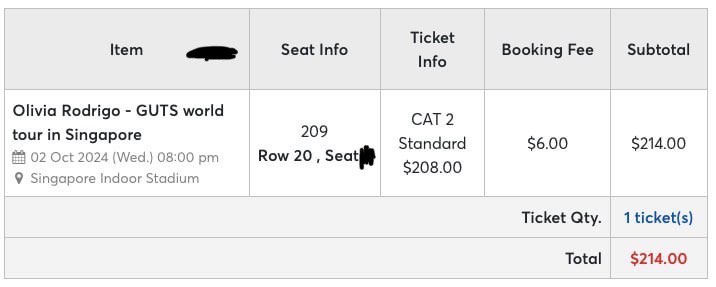 Olivia Rodrigo GUTS World Tour x2 VIP Standing, Tickets & Vouchers ...