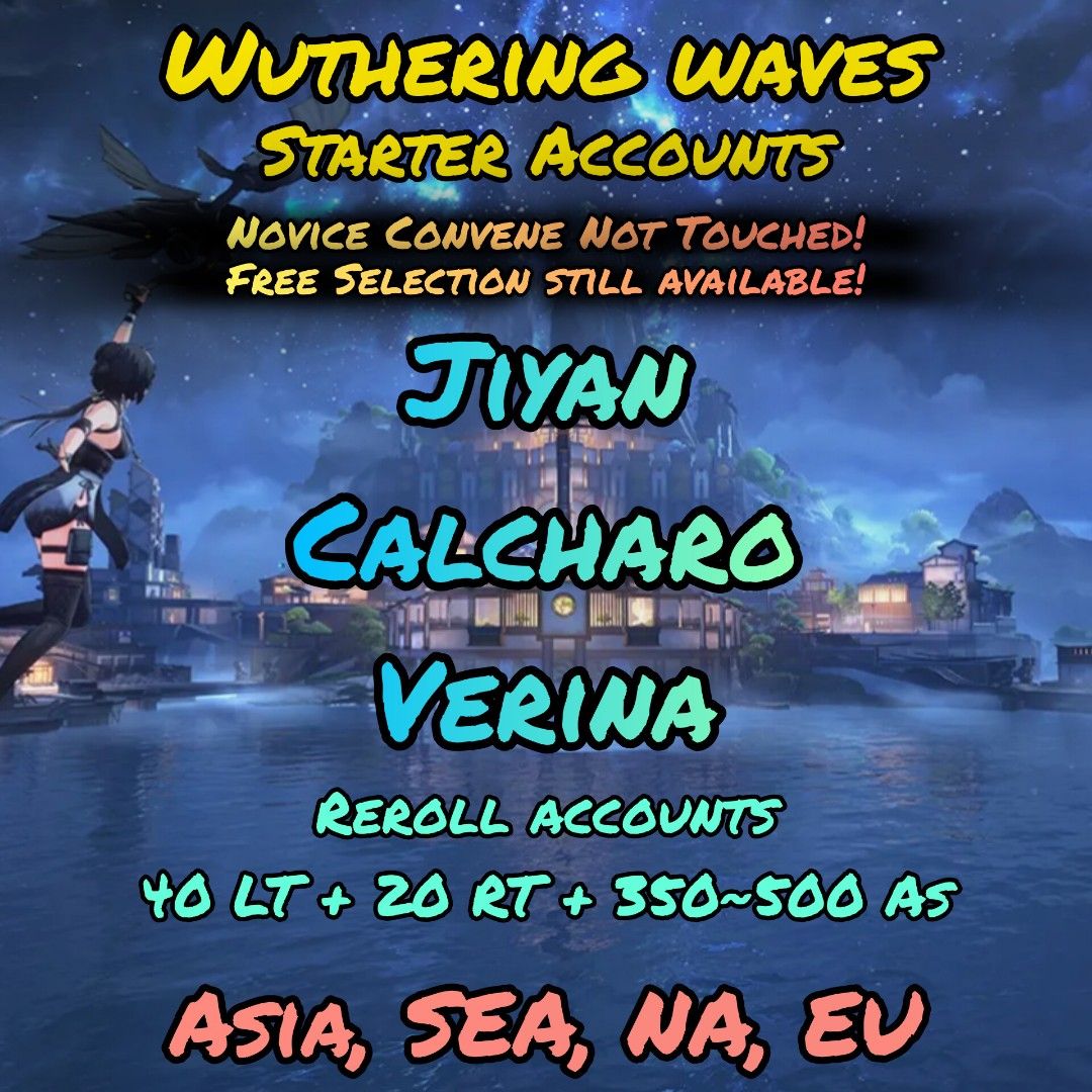 Cheapest Wuthering Waves Starter Accounts (All Regions), Video Gaming ...